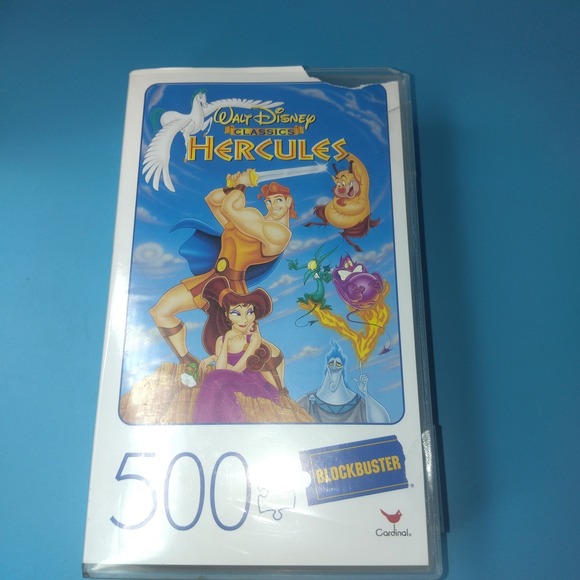 Cardinal | Games | Disney Hercules Blockbuster Vhs Case 50 Piece Jigsaw ...